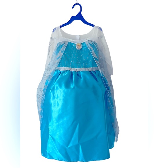 Costumes | Disney Frozen Elsa Dress With Ring Skirt And Sheer Sleeves ...